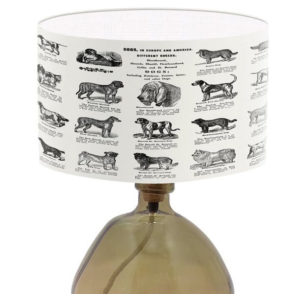 Dog Breed Design Lampshade Art Lampshade - Lamp... - Folksy