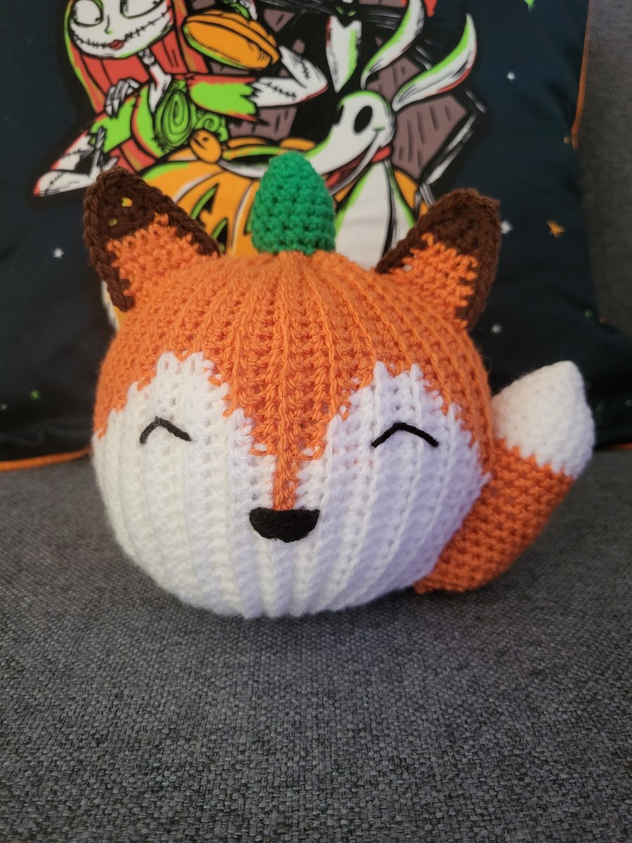 Crochet Fox Pumpkin - Folksy