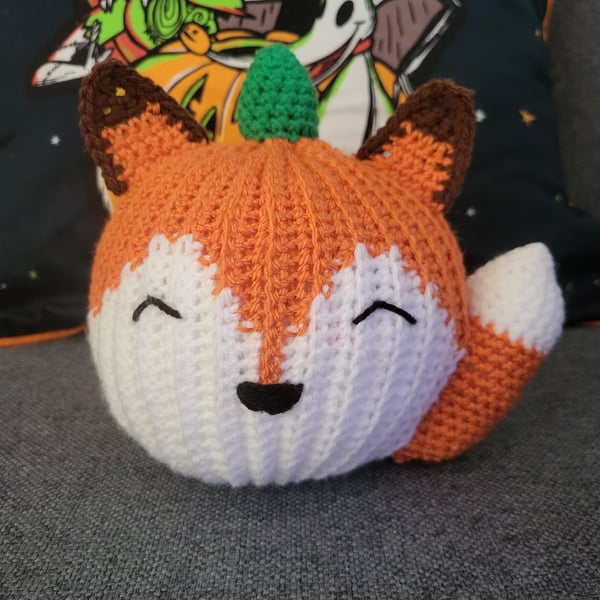 Crochet Fox Pumpkin - Folksy