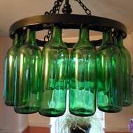 Wrought Iron Hanging Wine Rack Light Feature - Folksy