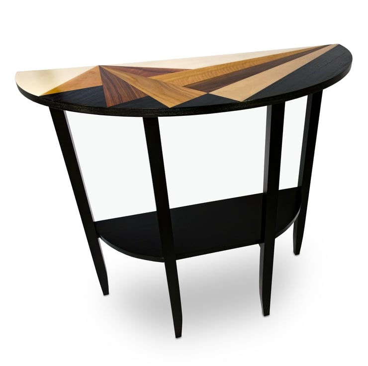 Demi Lune Table, Console Hall Entry Table with ... - Folksy