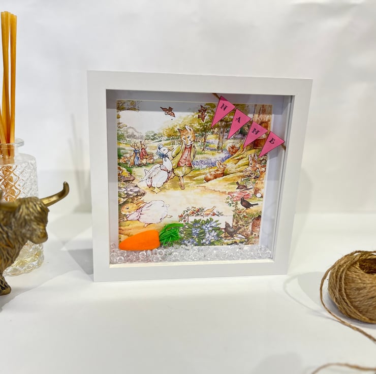 Beatrix Potter Box Frame - Large Size - Folksy