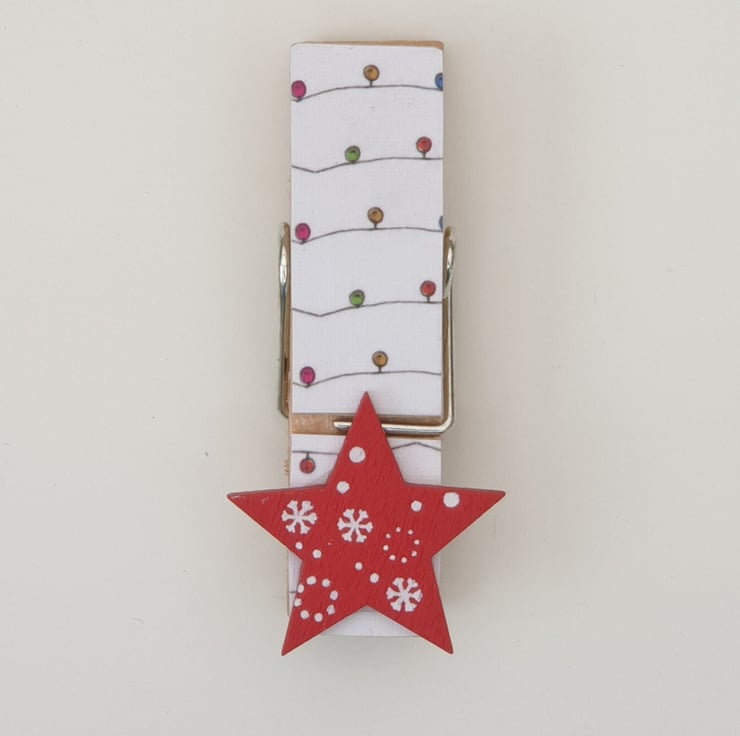 Christmas peg magnets - reindeer, polar bear, C... - Folksy