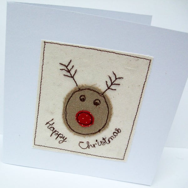 Christmas Card - Rudolph Christmas Card - Folksy