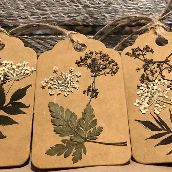 Flower gift tags - Folksy