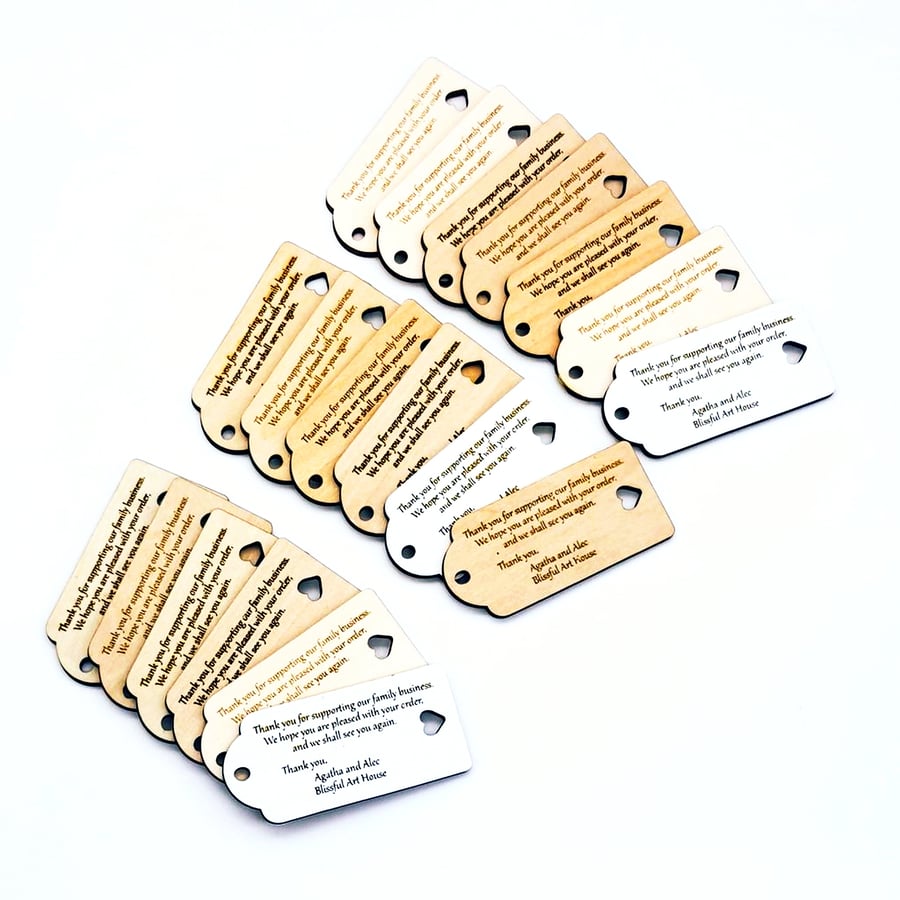 Wood engraved personalised gift tags, gift tags... - Folksy