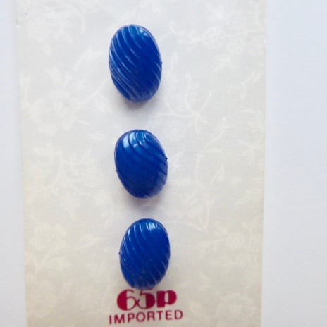 Blue buttons, vintage buttons - Folksy