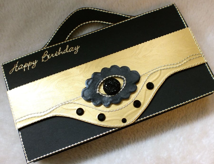 Luxury Evening Bag or Purse Birthday Card - Folksy