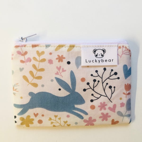 Cute rabbit purse, rabbit coin purse, rabbit pu... - Folksy