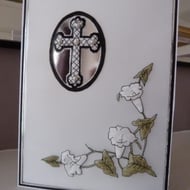 Personalised Cross Sympathy Card - Folksy
