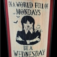 Wednesday Addams book fold - Folksy