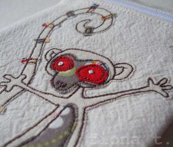 zombie lemur gadget case - Folksy