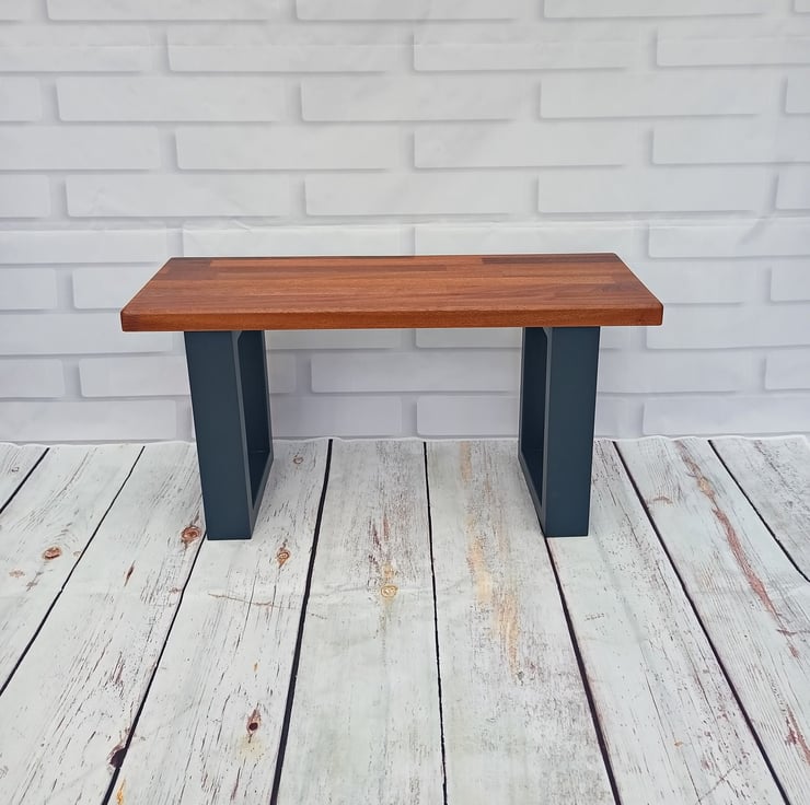 Wooden Mahogany Bench Kitchen Dining Room Hallw... - Folksy