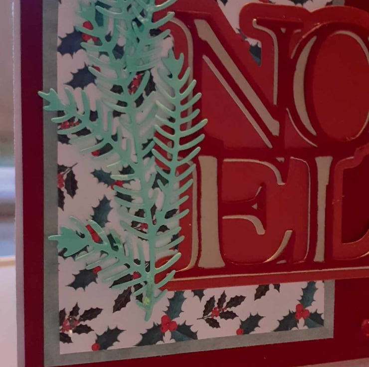 Red Noel Christmas Card - Folksy