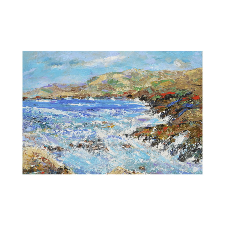 A Contemporary Painting of a Seascape. Mallaig,... - Folksy