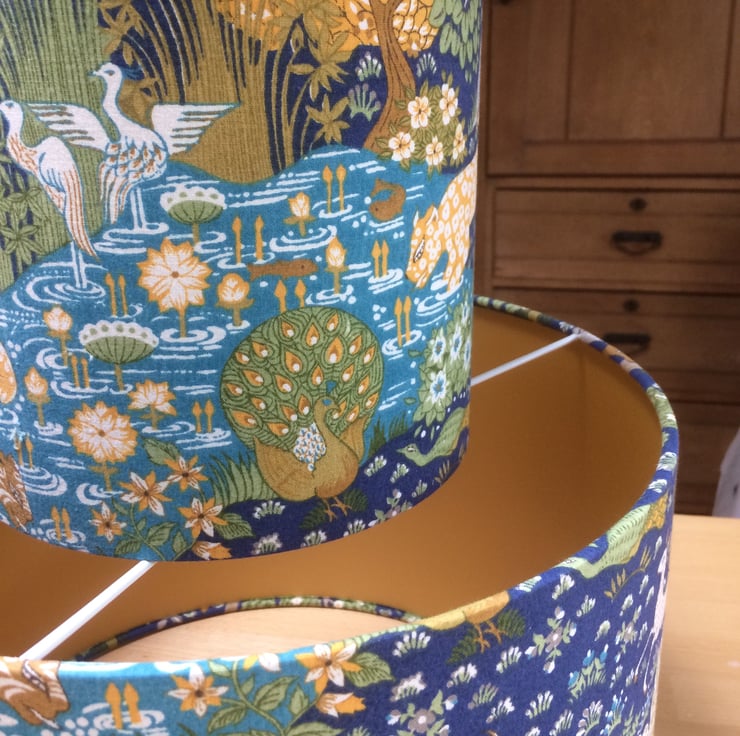 RARE Blue Sanderson ANIMAL KINGDOM Tiger Deer F... - Folksy