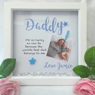 23cm Frame Sizes Personalised Daddy Frame, Dad ... - Folksy