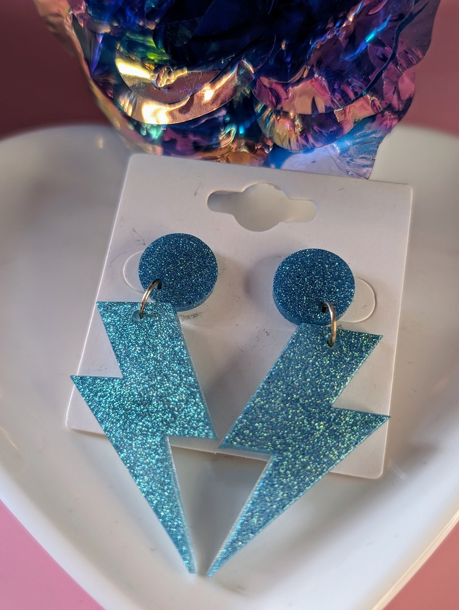 Lighting Bolt Studs - Folksy