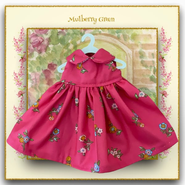 Liberty Print Raspberry Pink Dress - Folksy