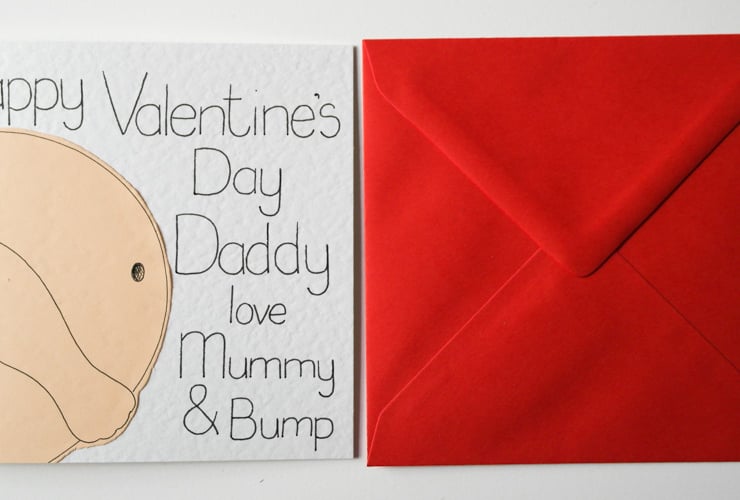 Bump Valentine's Day Card From Mummy To Be For... - Folksy