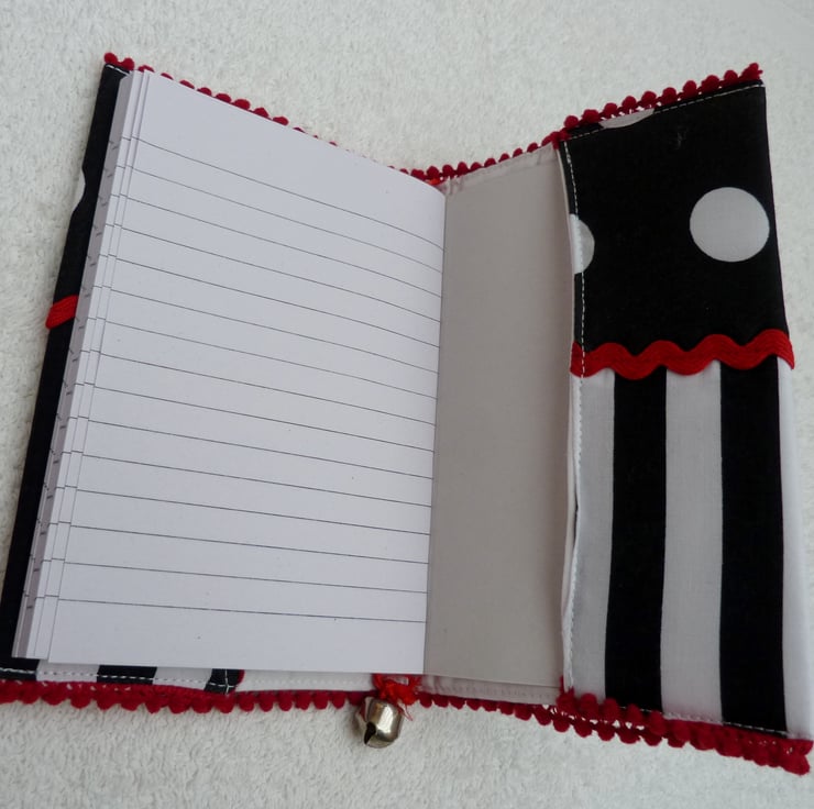 A6 Book Cover with Lined Notebook - Folksy