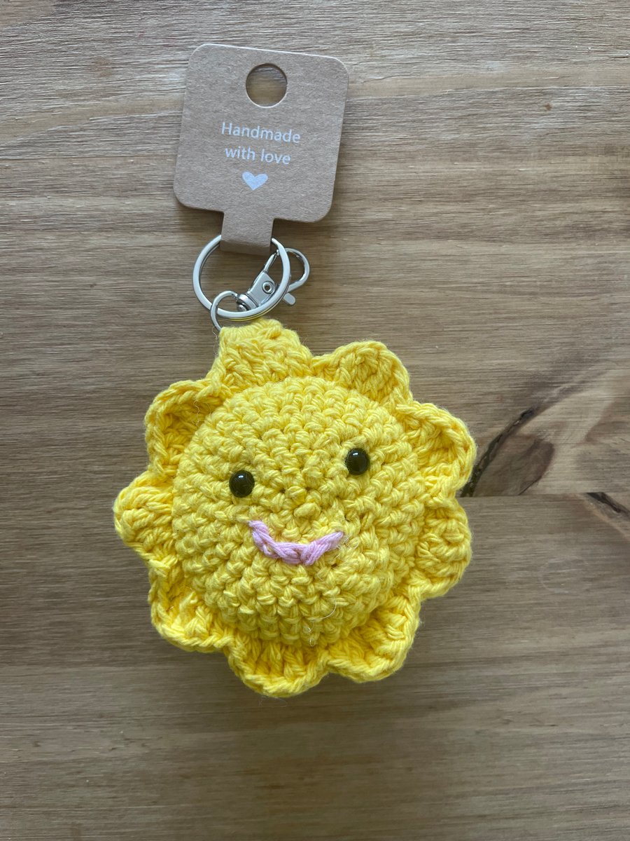 Sunshine keyring - Folksy