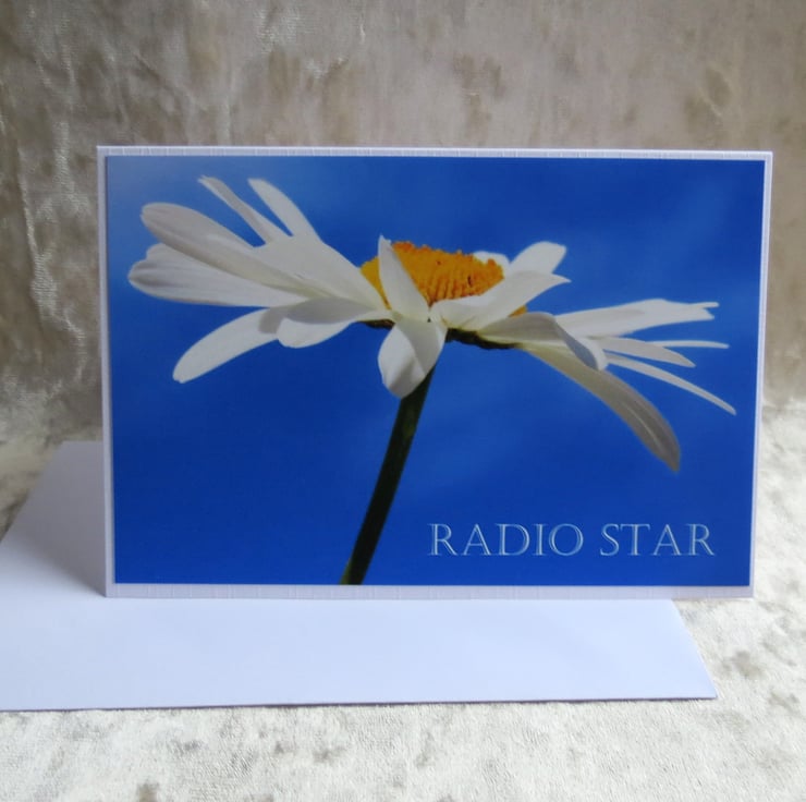 Radio Star. Radiotherapy card. Cancer card. - Folksy