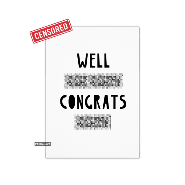 Funny Congrats Card - Novelty Congratulations G... - Folksy