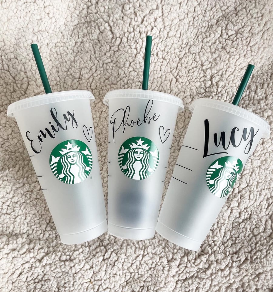 Personalised Starbucks Cold Cup - Folksy