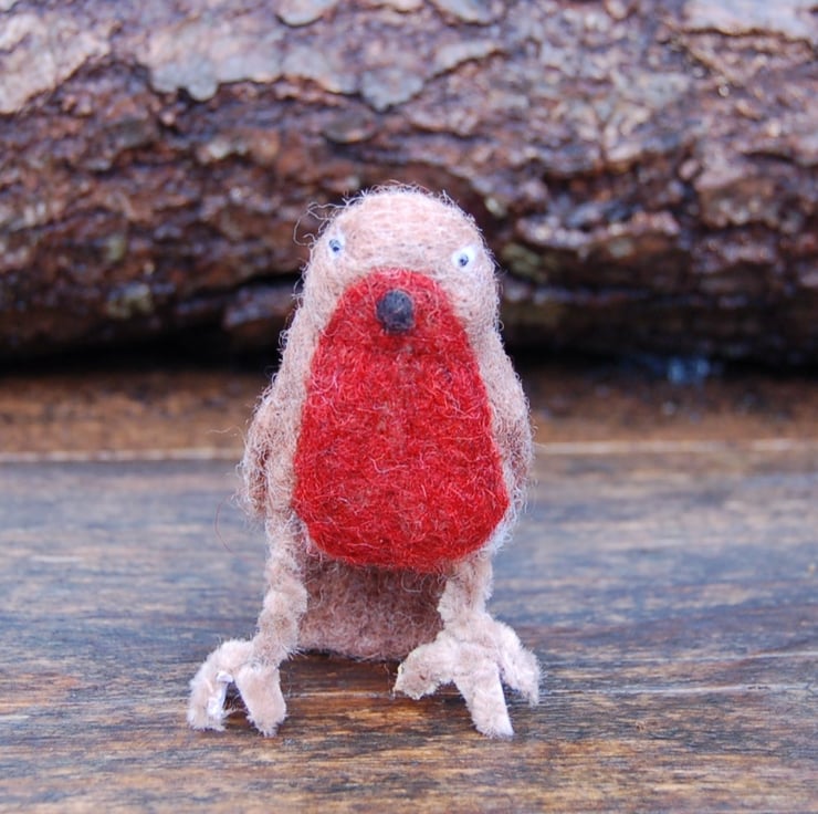Needle Felt Robin - Folksy