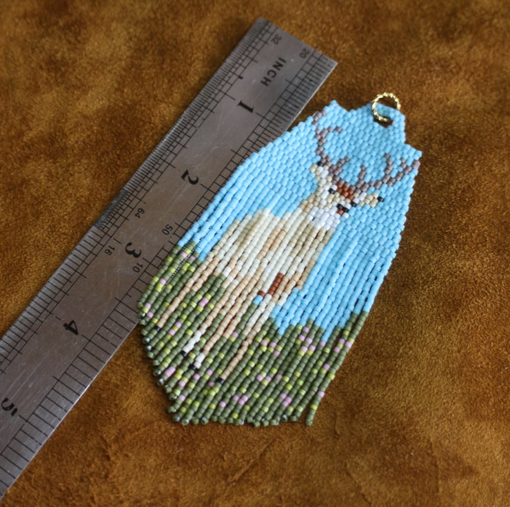 Long Native American Style White-tailed Buck He... - Folksy