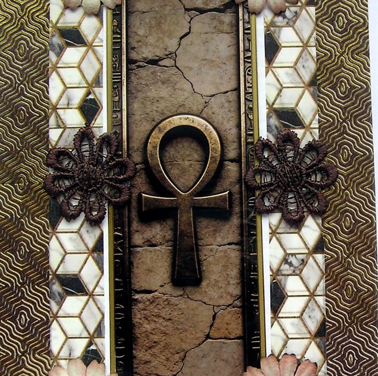 Egyptian Ankh Symbol - Hand Crafted Decoupage G... - Folksy