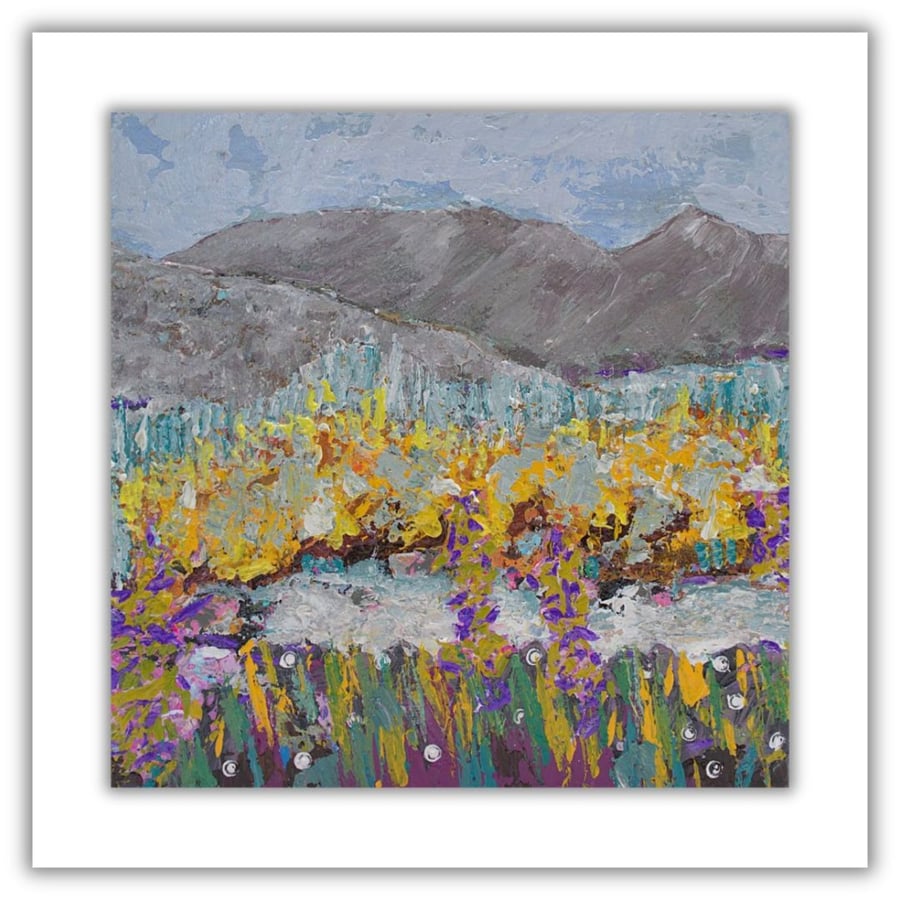 Framed landscape painting - Scotland - acrylics... - Folksy