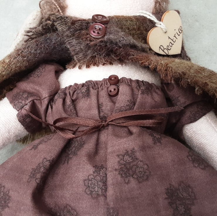 Hand Embroidered Victorian doll, a heritage sty... - Folksy