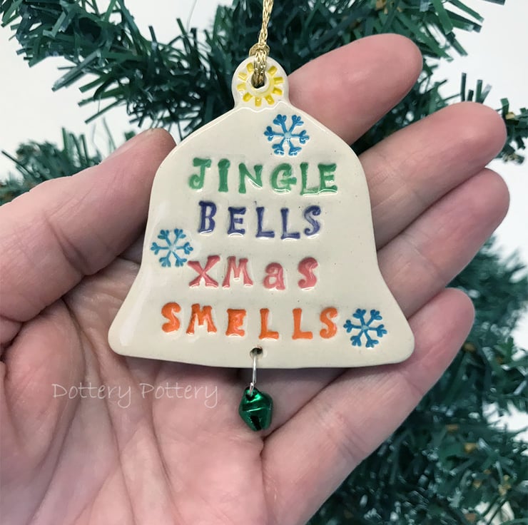Jingle Bells Xmas Smells miserable Christmas po... - Folksy