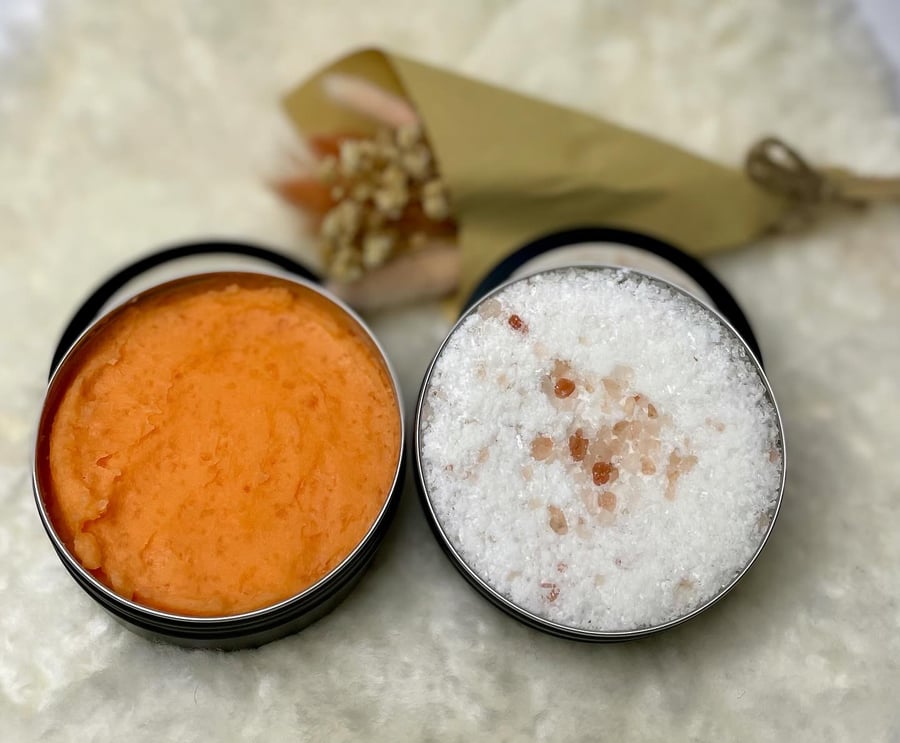 Gift Set Bath and Body Scrub with Bubble Bath ... - Folksy
