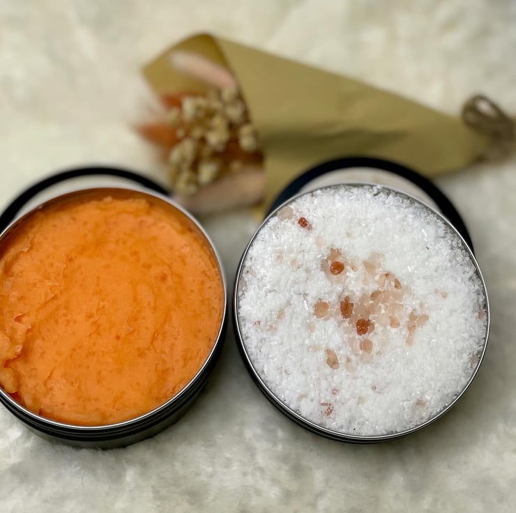 Gift Set Bath and Body Scrub with Bubble Bath ... - Folksy