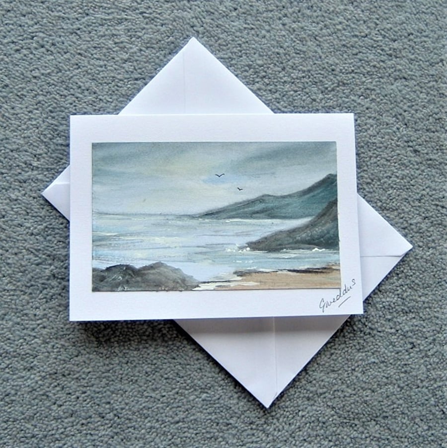 greetings card hand painted all occasion origin... - Folksy