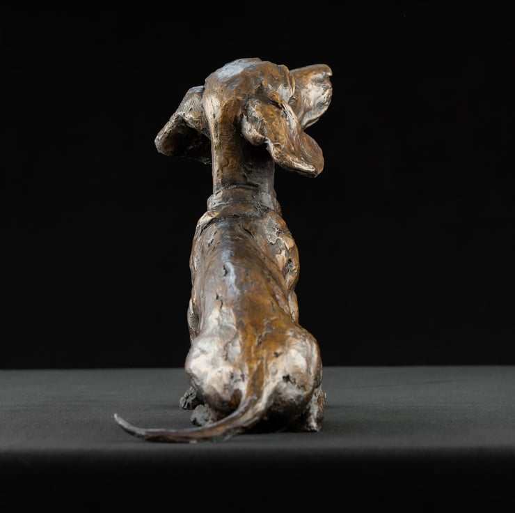 Sitting Dachshund Puppy sculpture, life-sized F... - Folksy