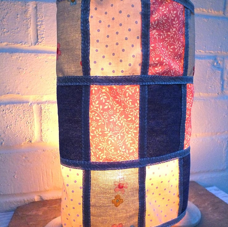 Patchwork Candle Shade Screen - Folksy