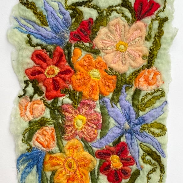 Textile art and embroidery by British textile artists on Folksy