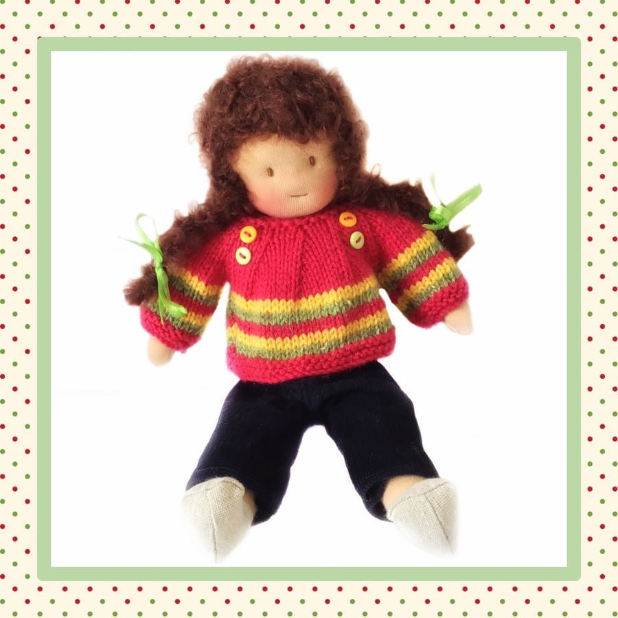 Ruby Rag Doll - Folksy