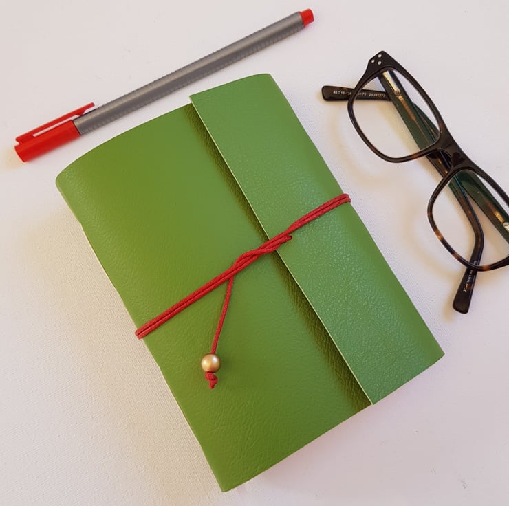 Bright Green Chiyogami Journal, Notebook or Ske... - Folksy