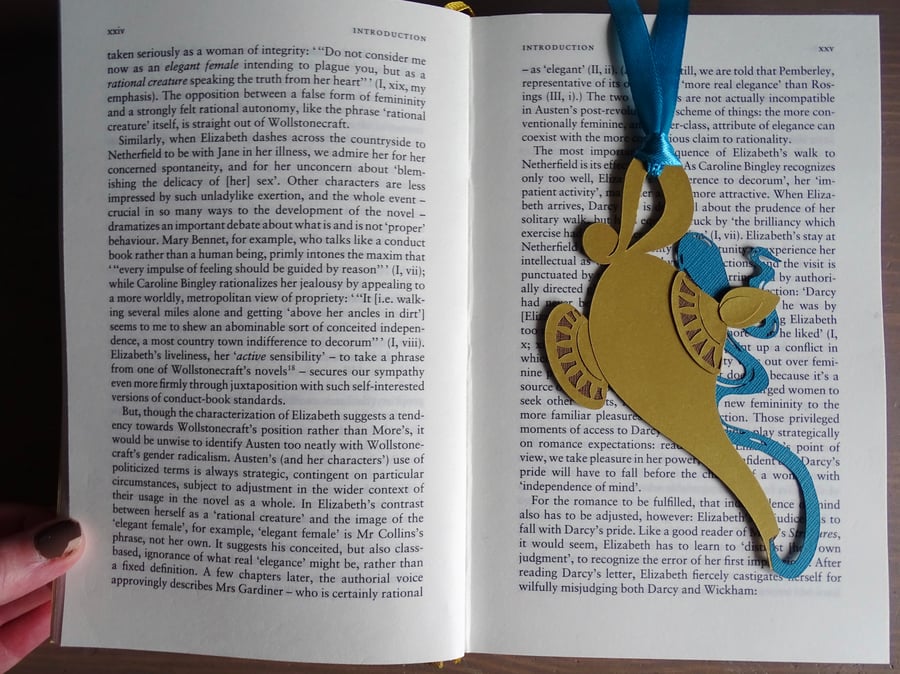 Disney's Aladdin Magic Lamp 3D Card Bookmark - Folksy