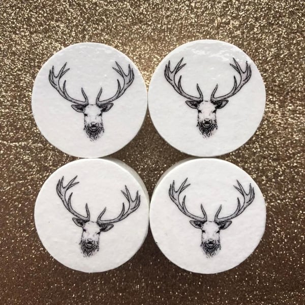 Handmade Stag inspired logo knobs pine wardrobe... - Folksy