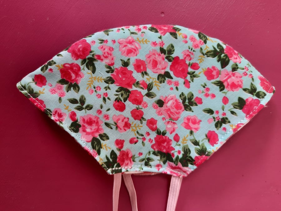 Pretty Floral Handmade Reusable Facemask - Folksy