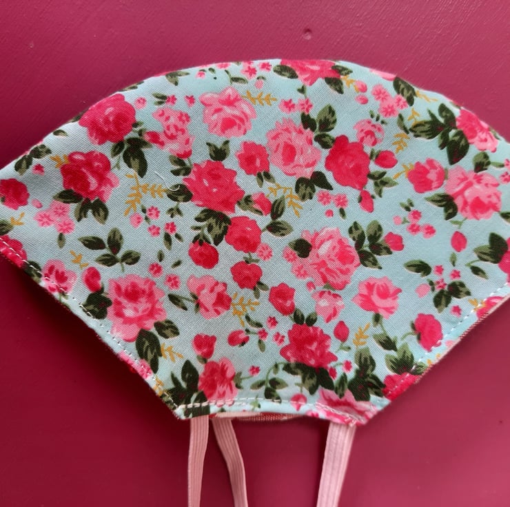 Pretty Floral Handmade Reusable Facemask - Folksy