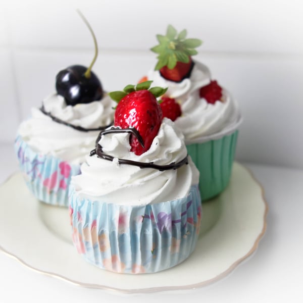 Fake Food Display Cupcakes Confectionary Thea... - Folksy