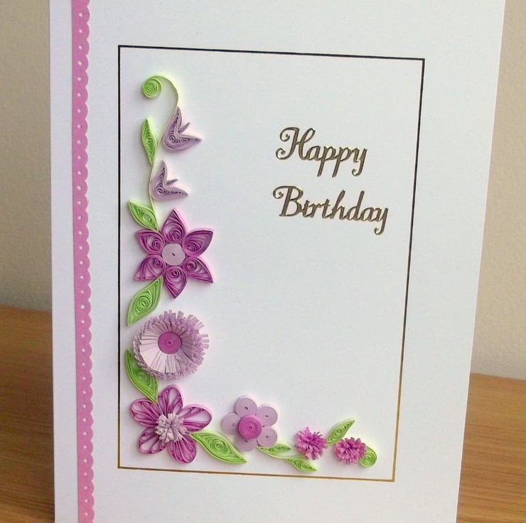 Handmade birthday card - Folksy