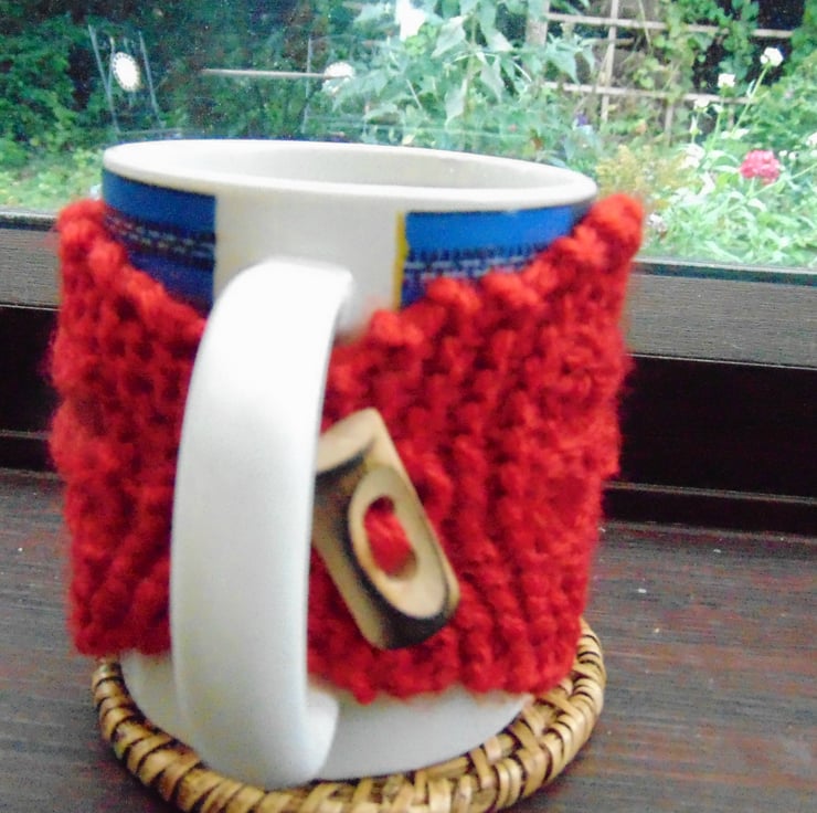 Red Mug Cosy - Folksy